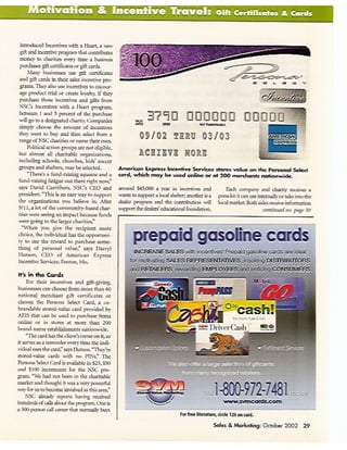 Twice As Much Incentive - Sales and Marketing Mag 2002 | PDF | Non-Profit Organizations | Industries
