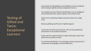 Twice exceptional learners | PPT