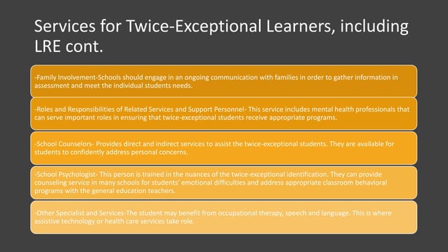 Twice exceptional learners | PPT