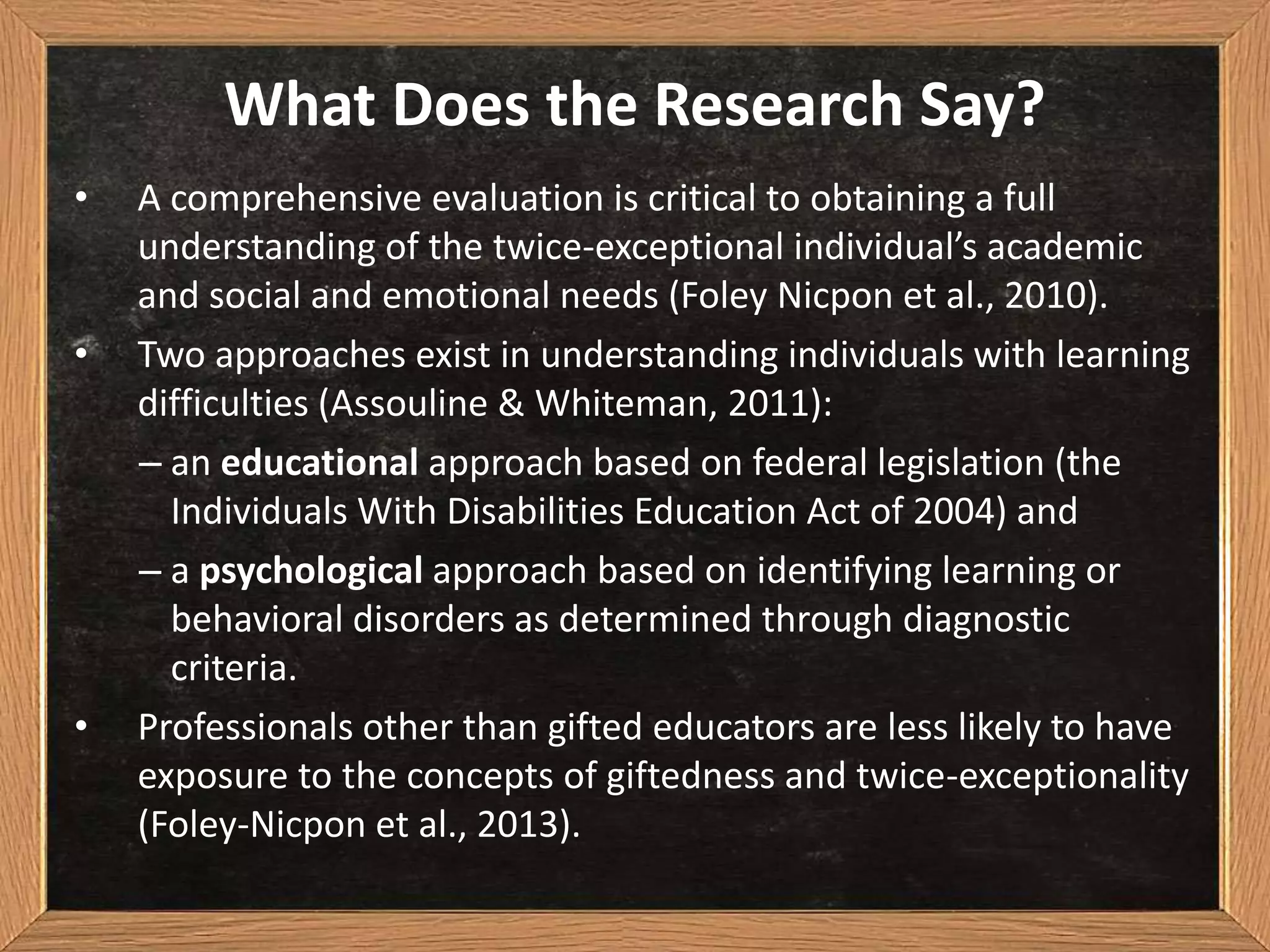 Mental Health & Learning Strategies for Twice Exceptional 2e Children | PPT
