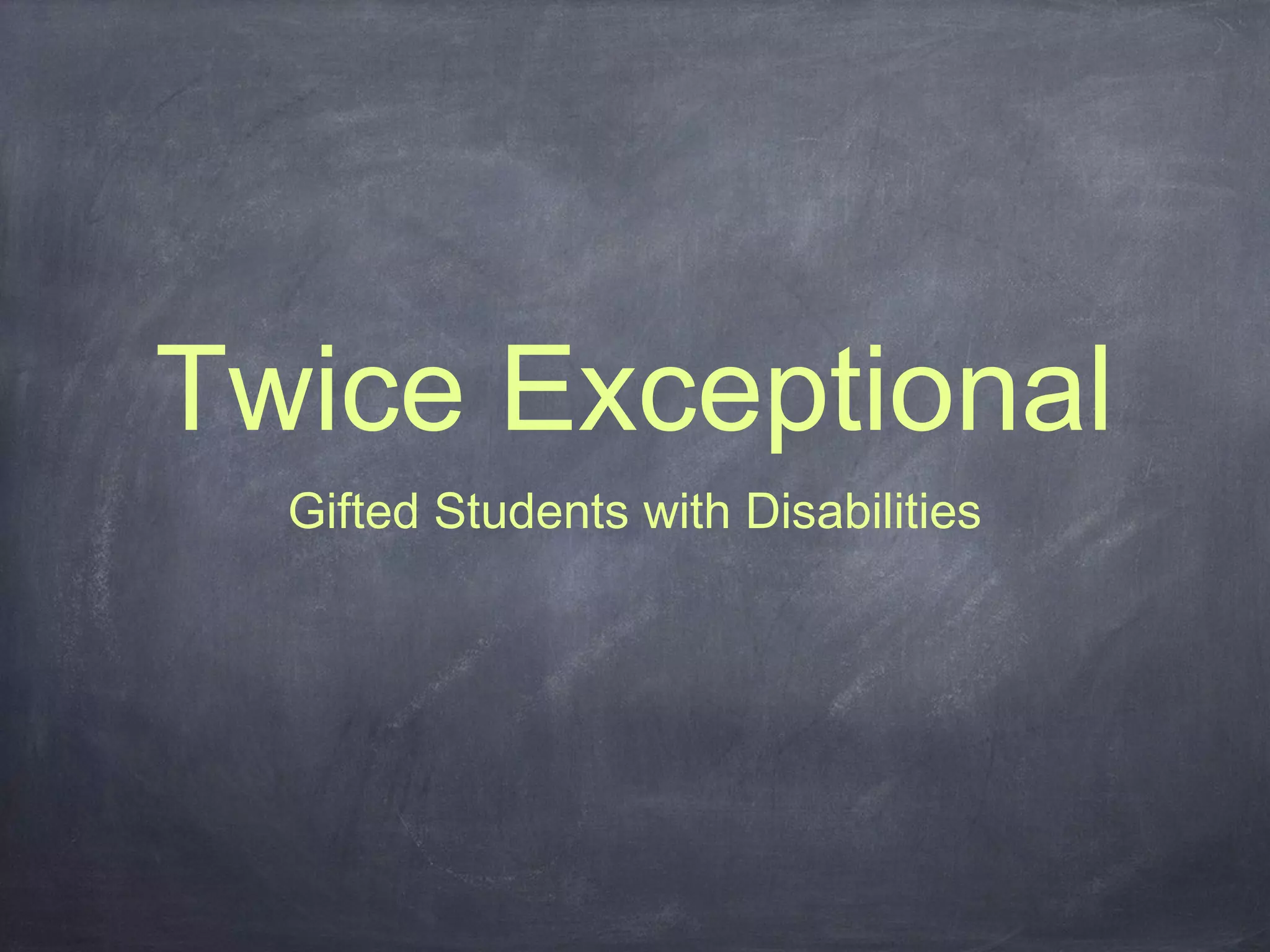 Twice Exceptional | PPT