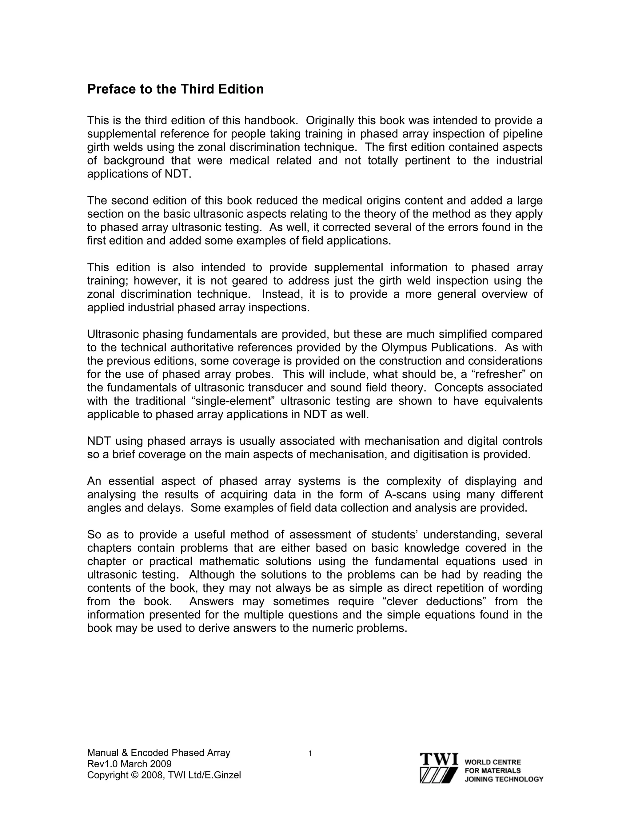 Twi course notes rev1 | PDF