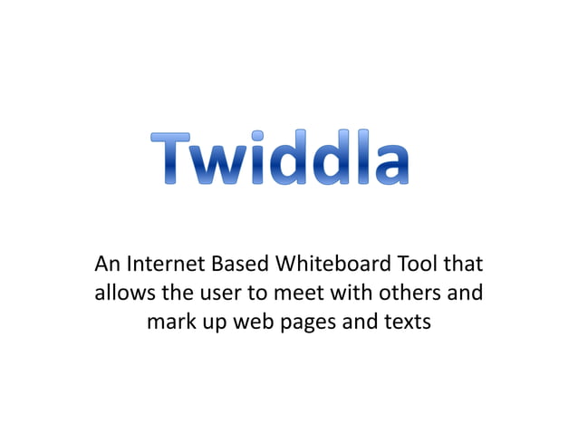 Twiddla powerpoint | PPTX