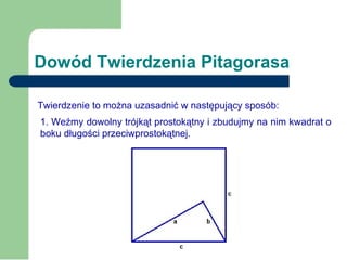 Twierdzenie Pitagorasa | PPT