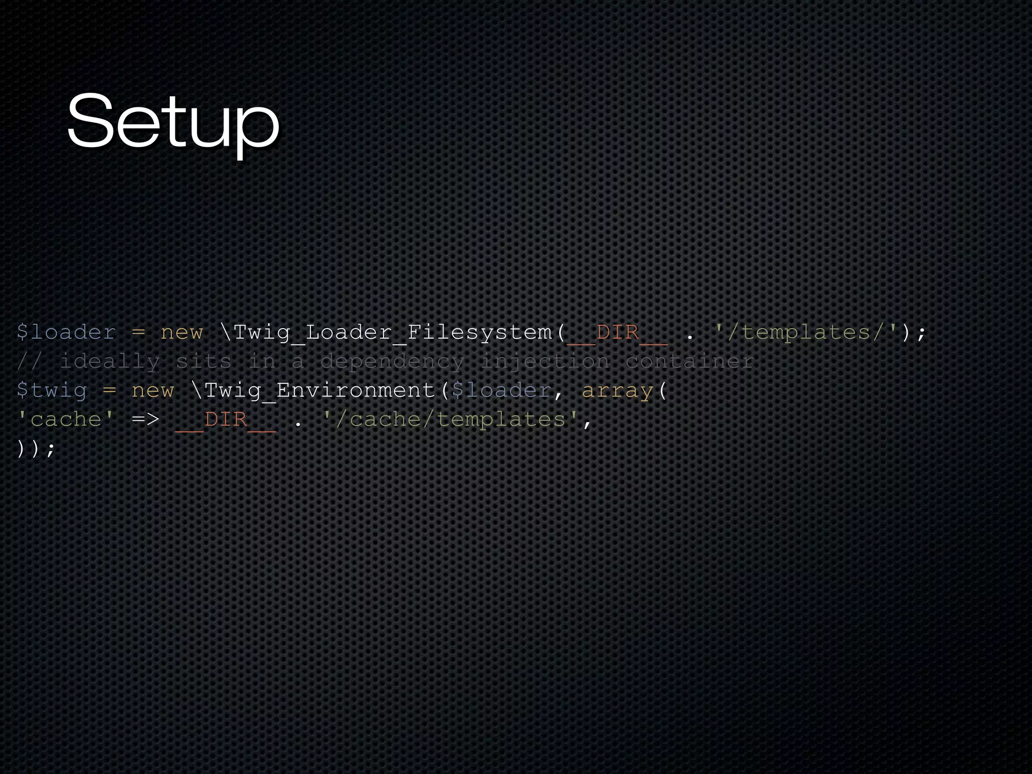 Powerful and flexible templates with Twig | PPT
