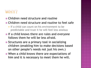 Structures and Routines That Make a Difference for Foster Parents | PPT