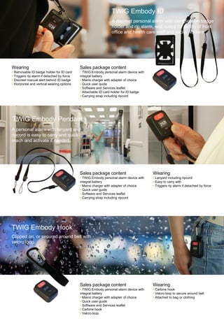 Twig Embody - the wearable 3G/GSM/GNSS personal alarm device | PDF