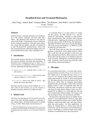 Stratified B-trees - HotStorage11 | PDF