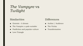 Twilight lecture (17.05) | PPTX | Romance | Genres