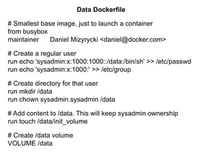 Dockerizing Stashboard | PPT
