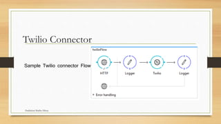 Twilio connector | PPTX | Cloud Computing | Internet