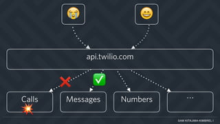 Twilio Signal 2016 API Architecture | PDF