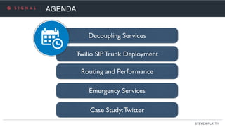 Twilio Signal 2016 Build Your Own Cloud Enterprise VoIP | PPT