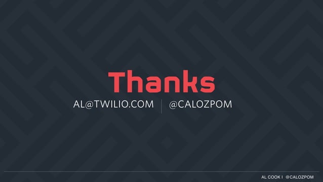 Twilio Signal 2016 Omni-channel Routing Bots | PPT