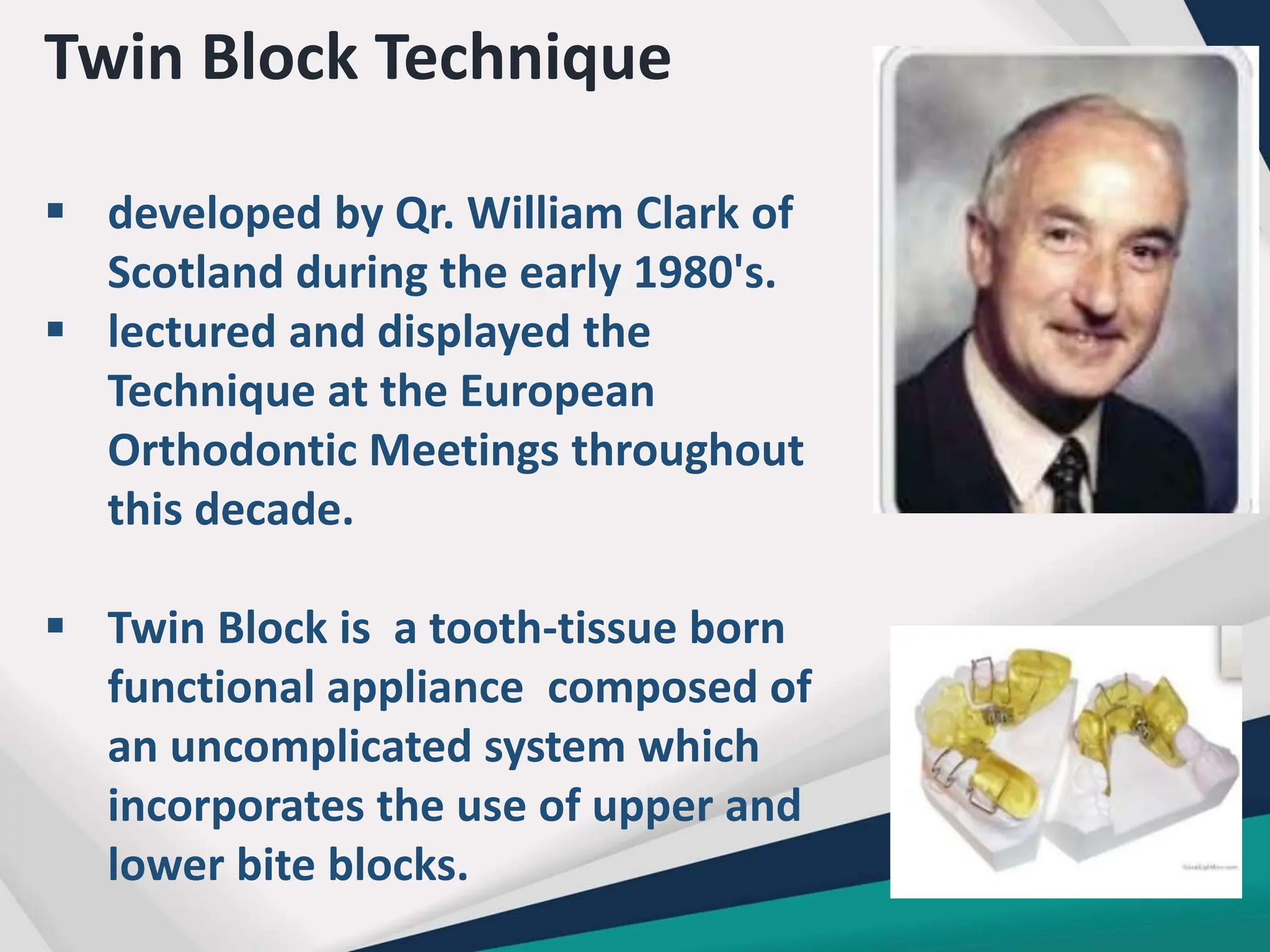 Twin Block appliance in orthodontics .pptx