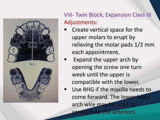 Twin Block appliance in orthodontics .pptx