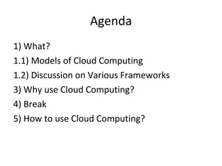 Introduction to Cloud Computing (Workshop) | PPT | Cloud Computing ...