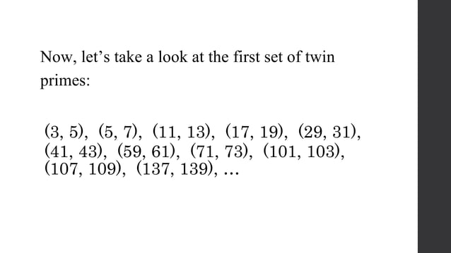 Twin primes, Cousin primes and Sexy primes | PPTX