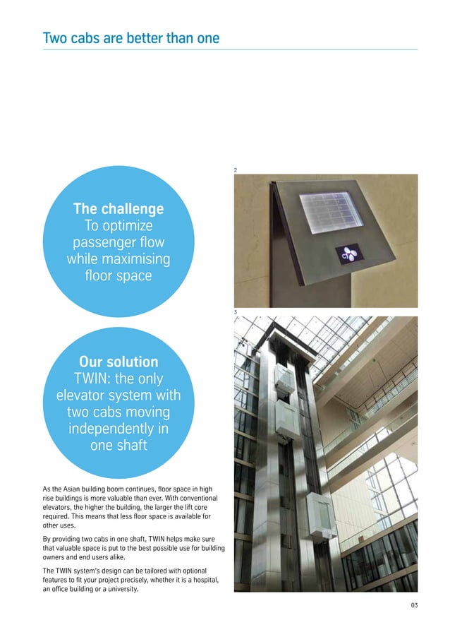 thyssenkrupp - TWIN Elevators | PDF