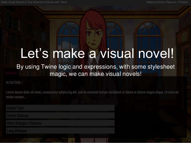 Workshop: Make Visual Novels & Text Adventure Games with Twine