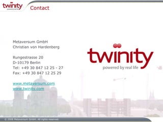 Twinity october 2010 | PPT