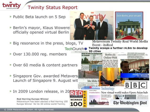 Twinity powered by real life! 2010 | PPT