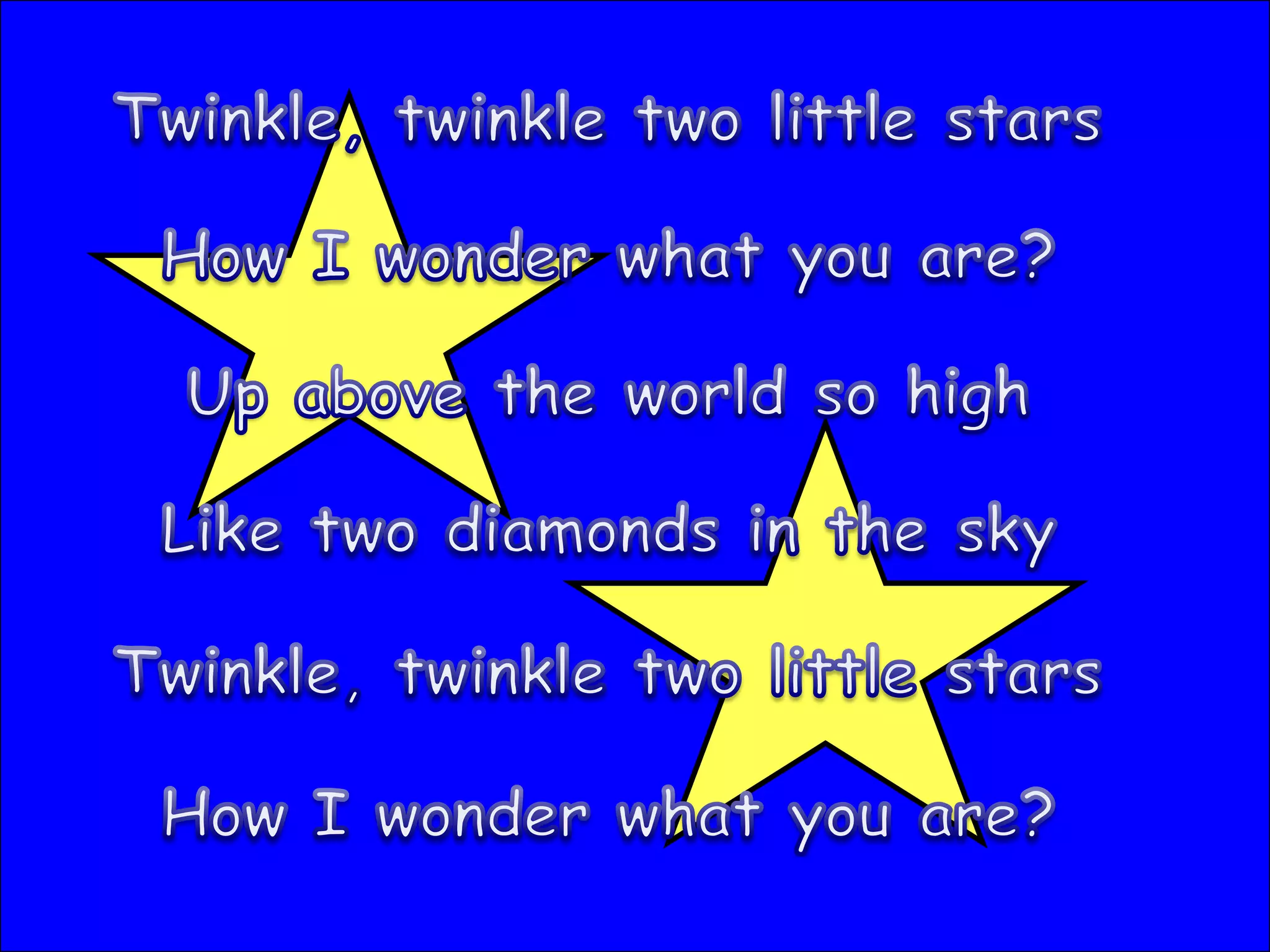 Twinkle Five Little Stars | PPTX