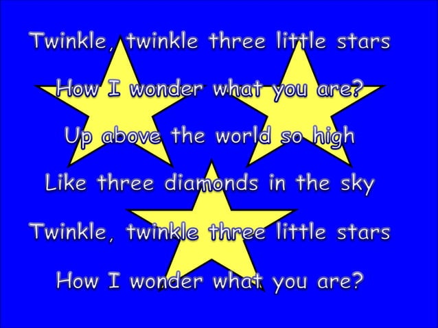 Twinkle Five Little Stars | PPT