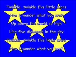 Twinkle Five Little Stars | PPT