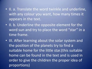 Twinkle, twinkle | PPTX