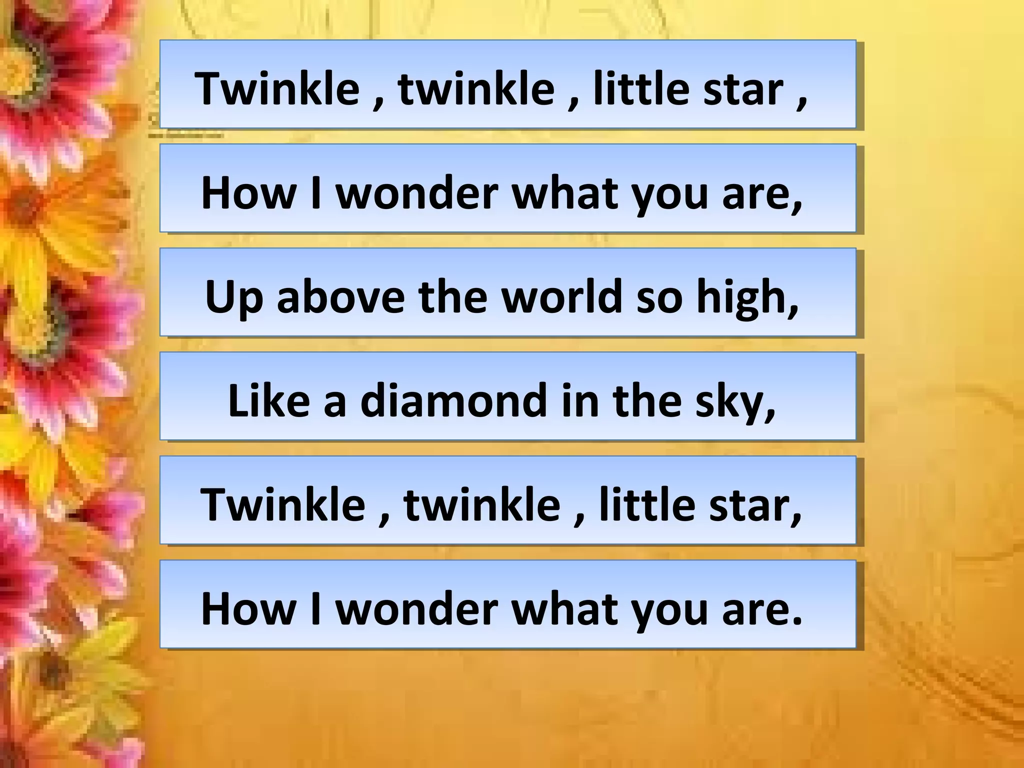 Twinkle , twinkle , little star | PPT