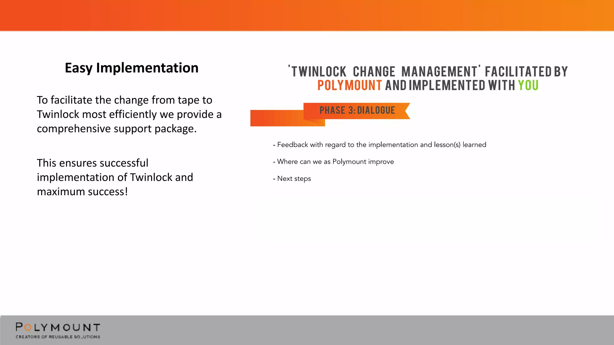 Polymount - The Self-adhesive Twinlock Sleeves | PPTX