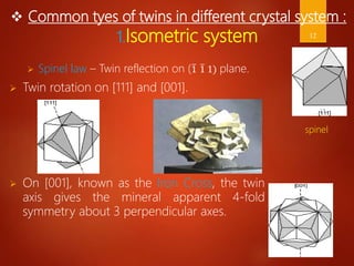 Twinning in crystals(crystallography) | PPTX