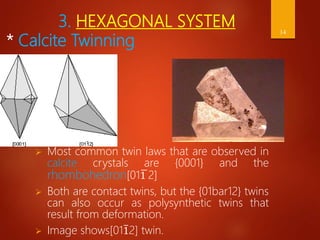 Twinning in crystals(crystallography) | PPTX