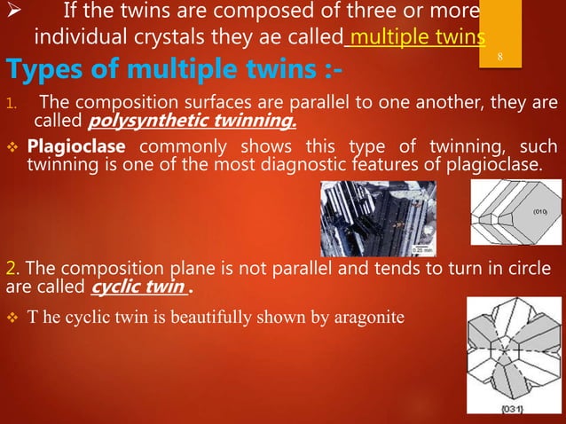 Twinning in crystals(crystallography) | PPTX | Chemistry | Science