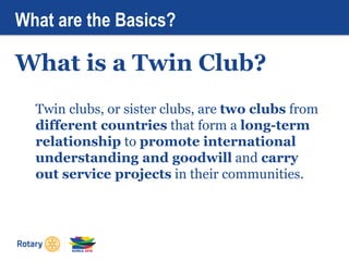 Forming Twin Club Partnerships | PPT