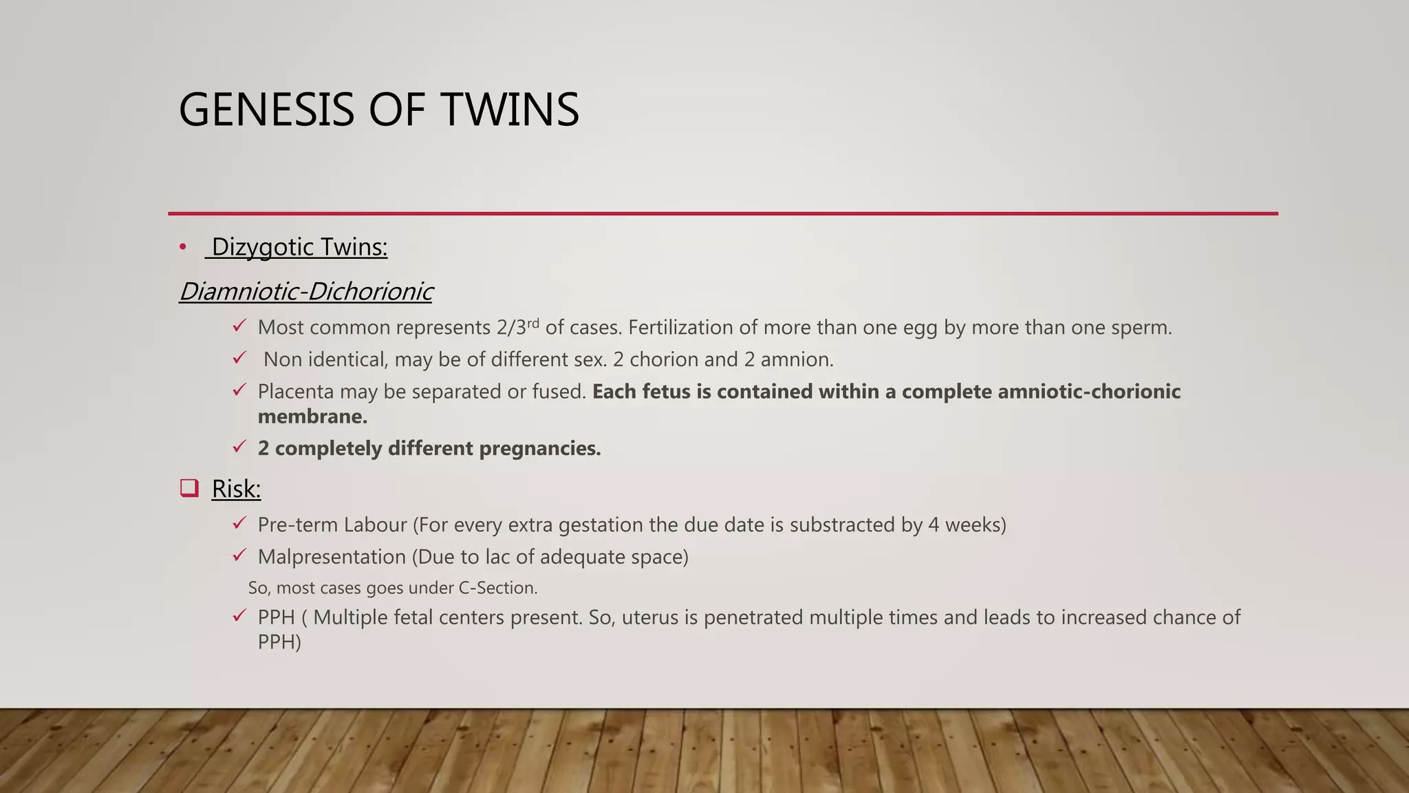 TWIN PREGNANCY | PPTX