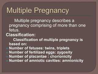 Twin pregnancy by Dr shagufta naz | PPTX