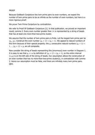 Twin primeconjecture.completeproof.patch3 | PPT