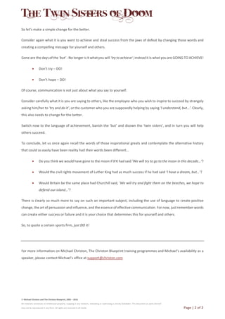 The Twin Sisters of Doom a quick summary | PDF