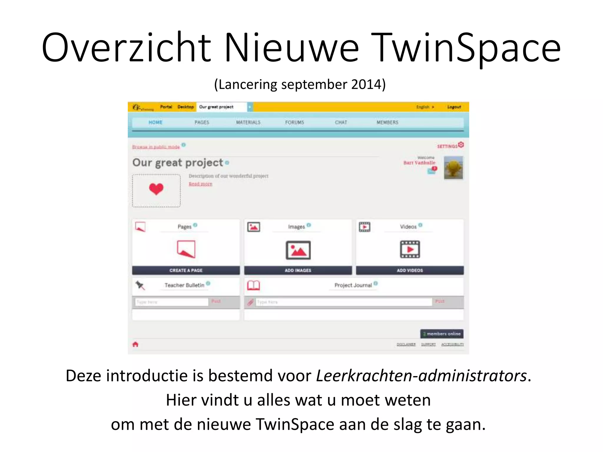 Twinspace handleiding | PPTX