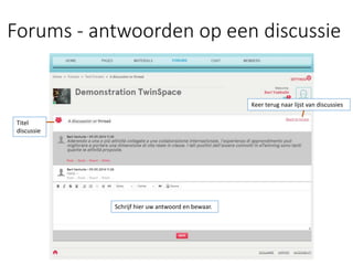 Twinspace handleiding | PPT