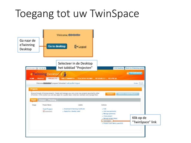 Twinspace handleiding | PPT