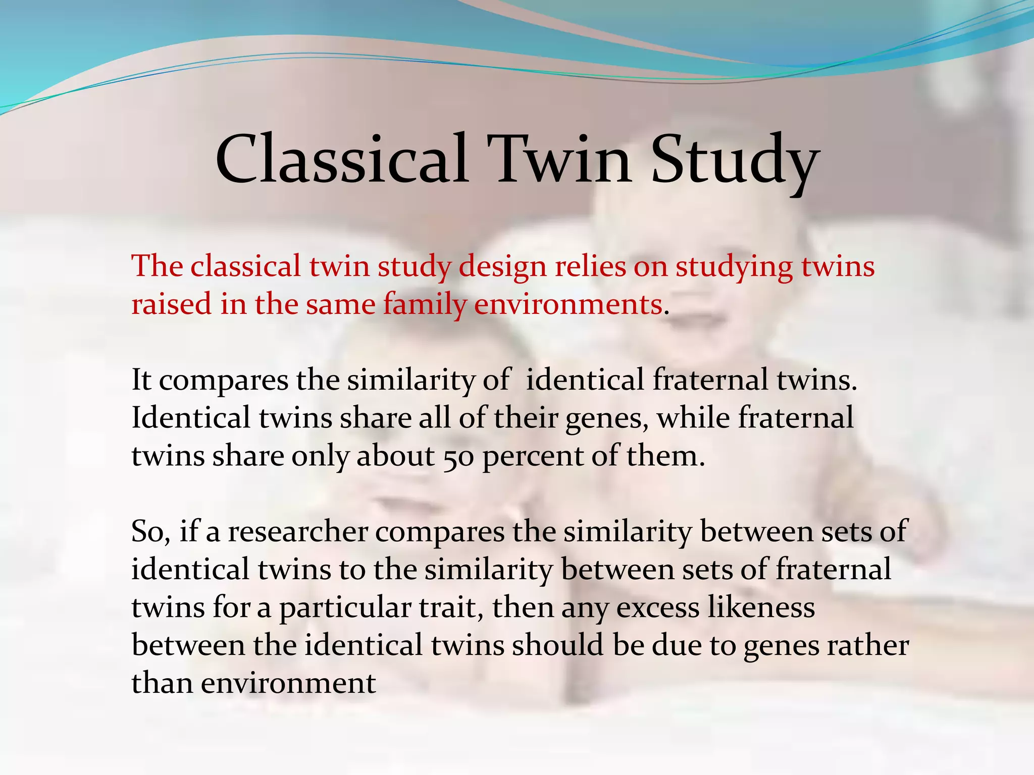 Twin study | PPTX