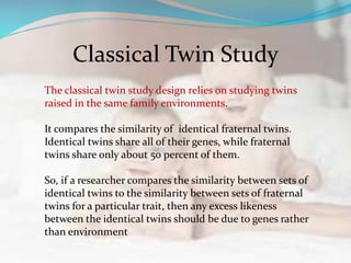 Twin study | PPTX