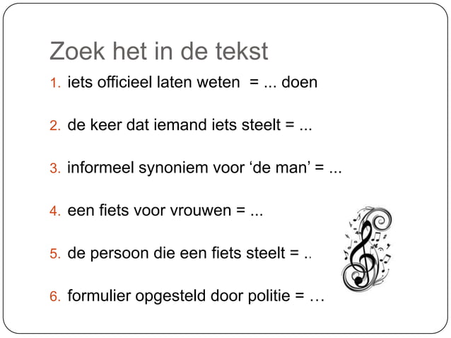 Twintigste les | PPT