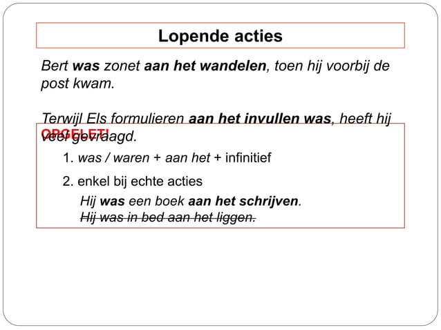 Twintigste les | PPT