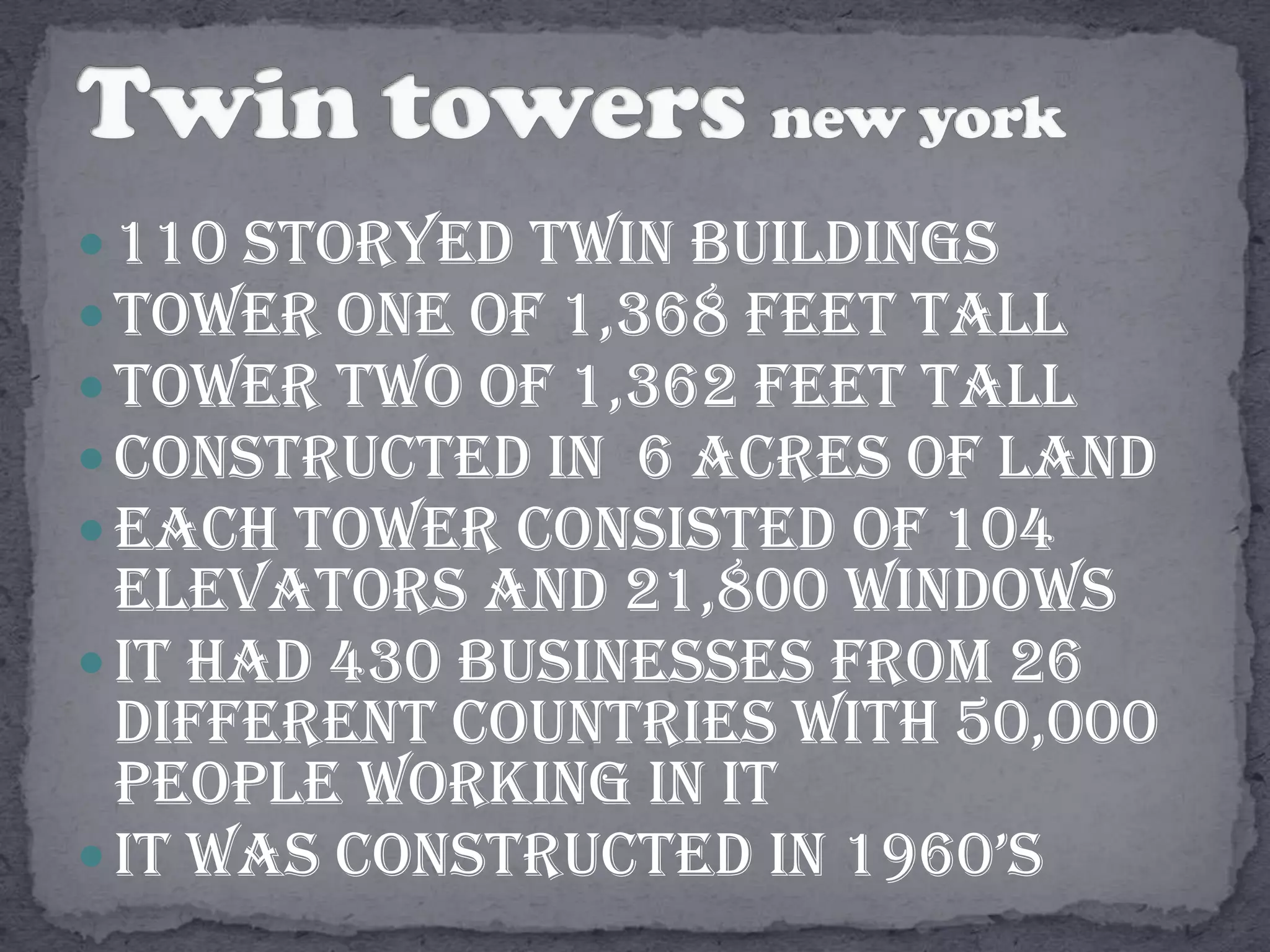 Twintowers | PPTX