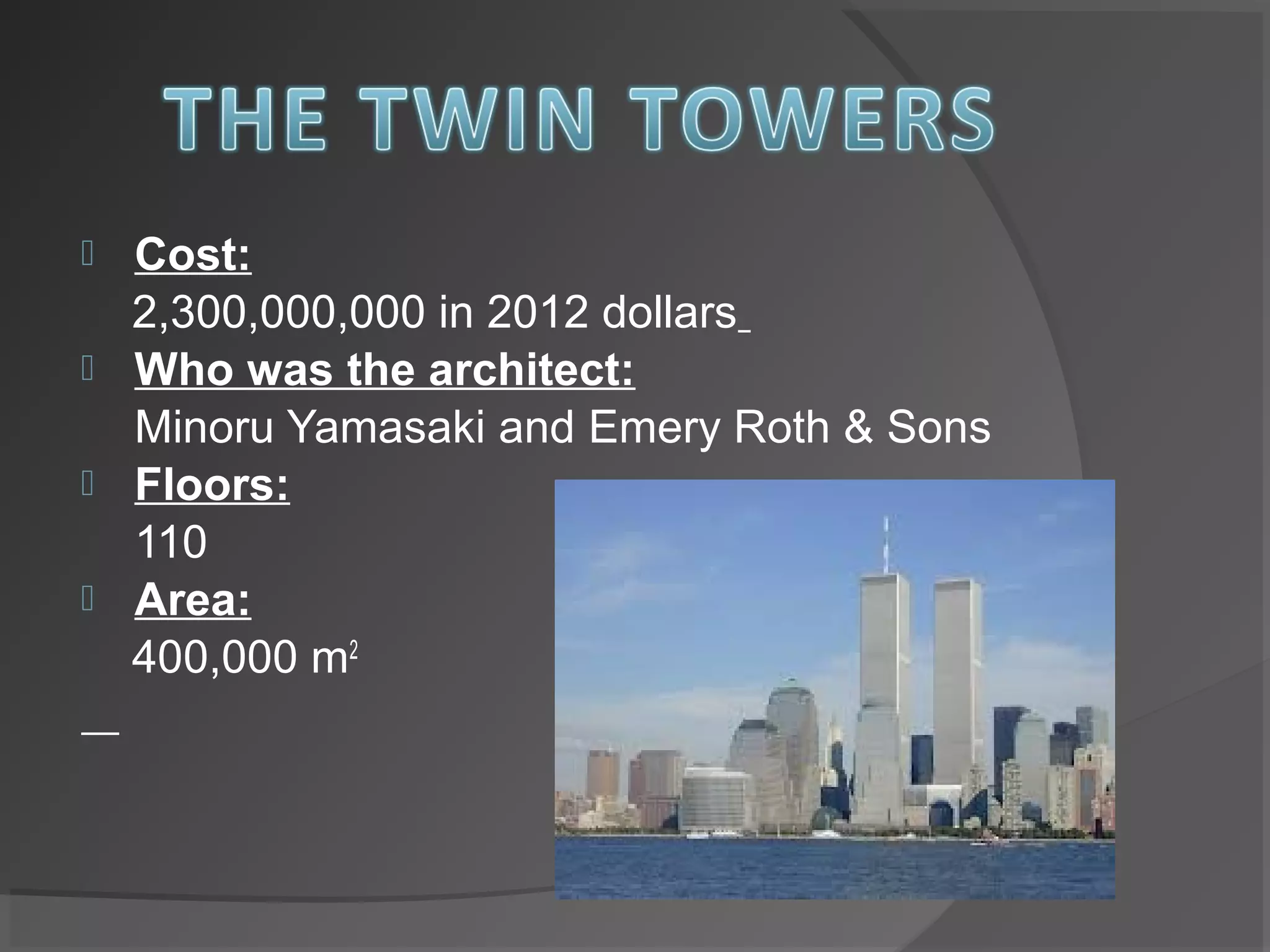 Twin towers | PPT