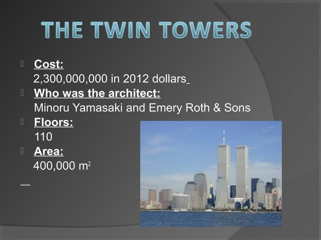 Twin towers | PPT | Terrorism | Sensitive Topics